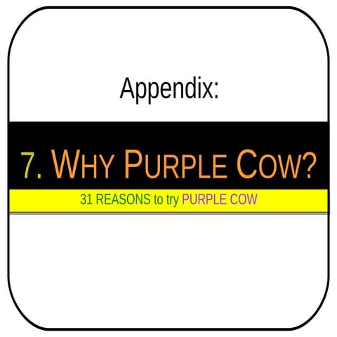 Purple cow employee benefits why purplecow | PPT