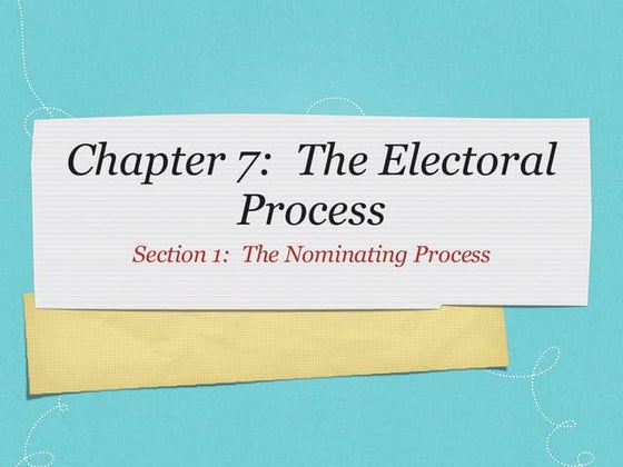 Electoral Process iCivics | PDF | Elections | Politics