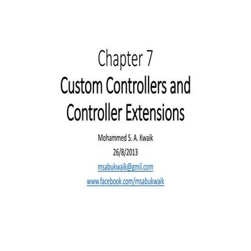 Custom Controllers And Controller Extensions Ppt 