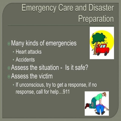 Chapter 7. Emergency Care and Disaster Preparation | PPTX