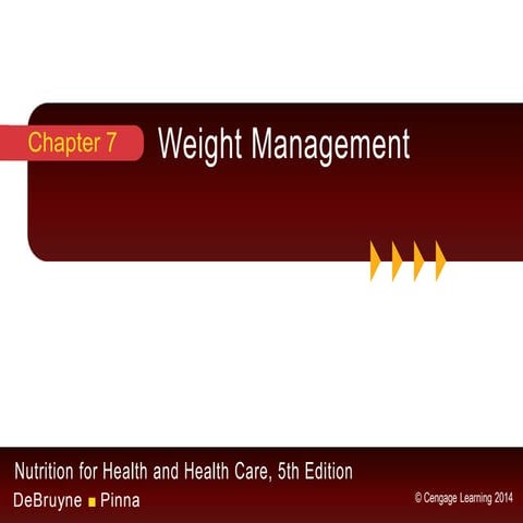 Chapter 7 - Weight Management | PPT