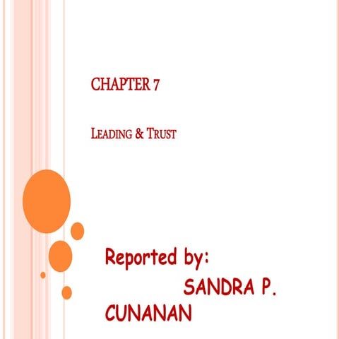 Chapter 7: Leading and Trust | PPTX