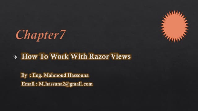 Murach: ASP.NET Core MVC, How To Work With Razor Views | PPT Murach: ASP.NET Core MVC, How To Work With Razor Views | PPT