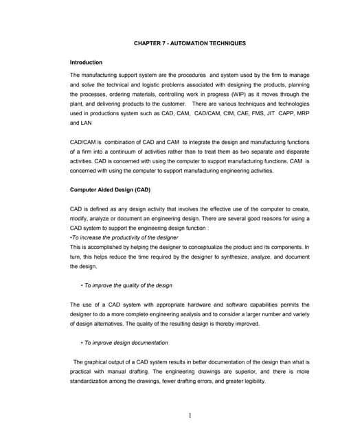 Computer Aided Process Planning (CAPP) | PPTX | Computing | Technology & Computing