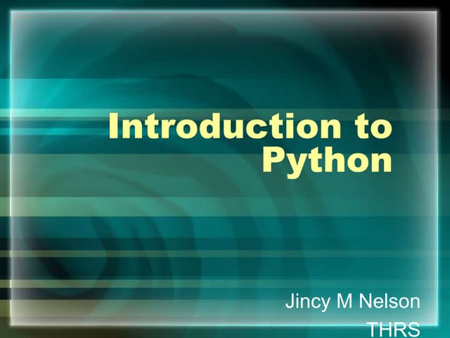 Chapter7-Introduction to Python.pptx Chapter7-Introduction to Python.pptx