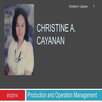 Chapter 7 Process Strategy Production And Operation And Management Pptx