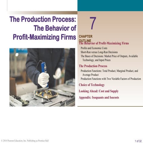 Chapter 7 - Production Process - Behavior of Profit-Maximizing Firms.ppt