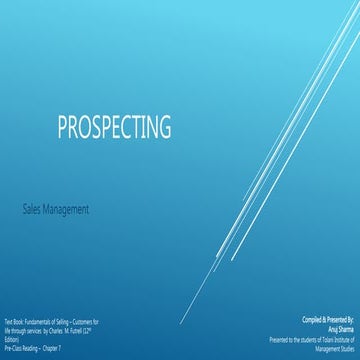 Prospecting | PPTX