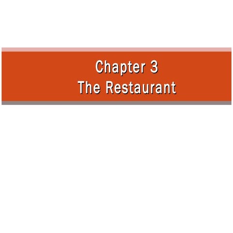 HRMPS 13 - CHAPTER 3 (RESTAURANT) | PPT | Bars & Restaurants | Attractions