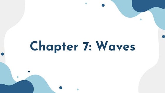 Wave speed, frequency and wavelength | PPTX