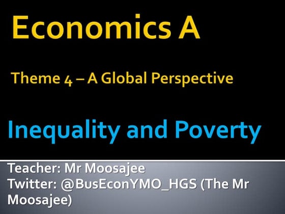 LIVING STANDARDS (A TOPIC FROM ECONOMICS) | PPTX