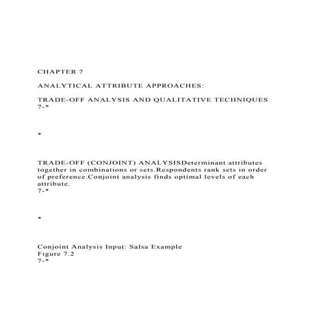 CHAPTER 7ANALYTICAL ATTRIBUTE APPROACHESTRADE-OFF.docx