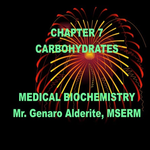 Chapter 7 carbohydrates | PPT