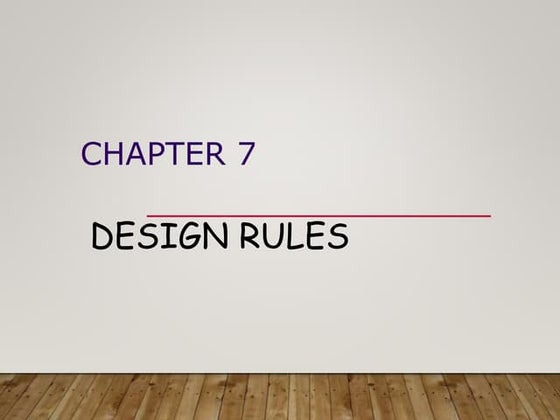 HCI 3e - Ch 7: Design rules | PPT