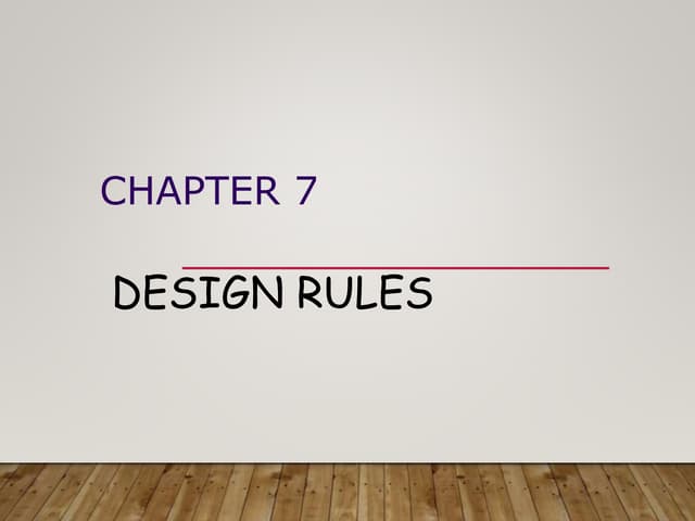 HCI 3e - Ch 7: Design rules | PPT