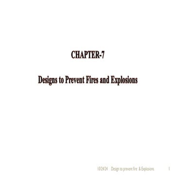 Chapter 7_ Design to prevent fire & Explosions.ppt
