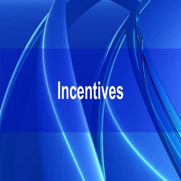 meaning of incentives and tyes of incentives and different types in ...