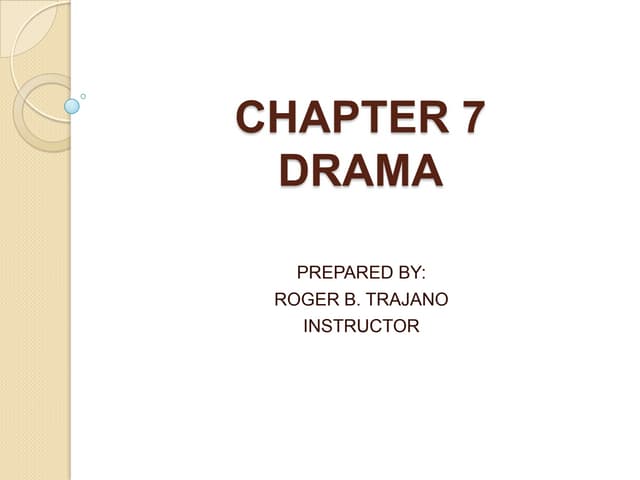 Drama and theatre | PPT