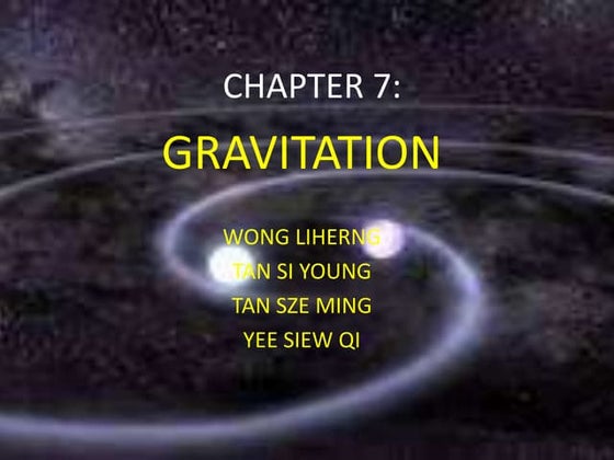 Newton's Law of Universal Gravitation | PPT