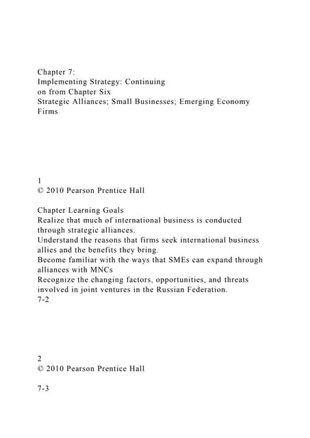 Chapter 7Implementing Strategy Continuing on from Chapter .docx Chapter 7Implementing Strategy Continuing on from Chapter .docx