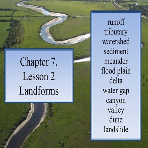 Chapter 7, Lesson 2 - Landforms | PPT