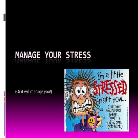 Chapter 7 manage your stress | PPTX