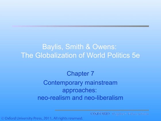 Neoliberalism in IR | PPTX