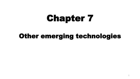 Emerging Technology freshman course Chapter 1. pptx f | PPT