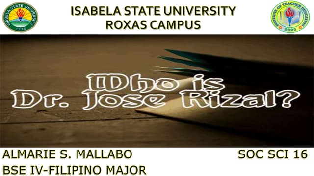 Rizal Chapter 7: Paris to Berlin | PPTX