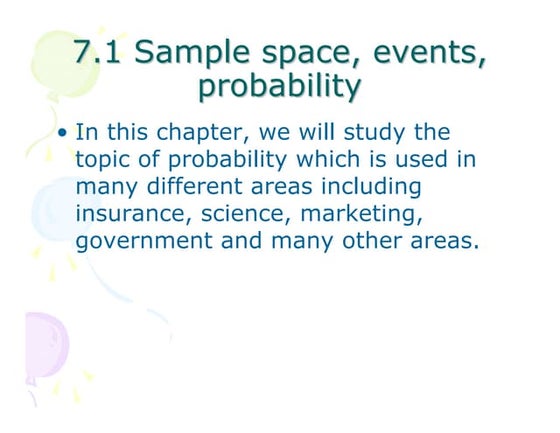 Probability | PPTX | Physics | Science