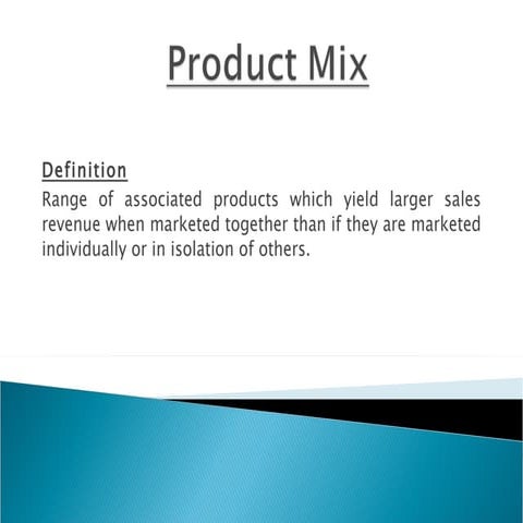 product mix(2) | PPT | Oral care | Personal Care