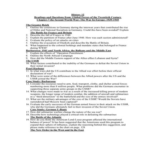 H12 Chapter 7 questions | PDF