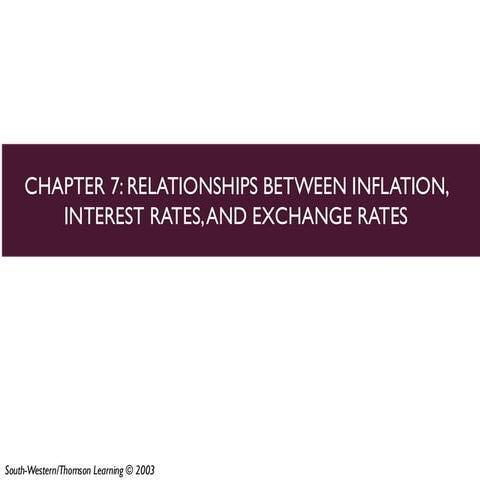 Chapter 7_Relationship of Inflation, Interest Rate and Exchange Rates ...