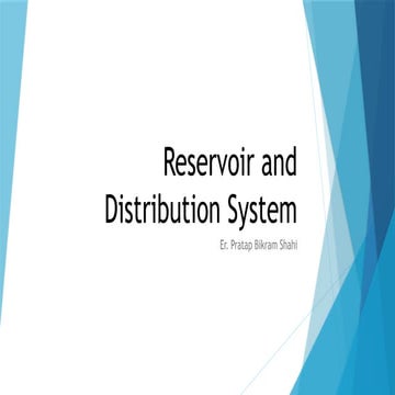 Chapter 7 Reservoir and Distribution System purbanchal university ...