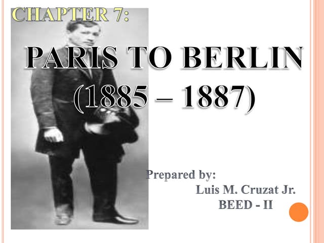 Chapter 8: Noli Me Tangere Published in Berlin (1887) | PPTX