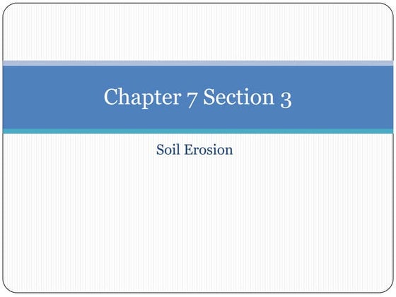 Soil erosion control measures | PPT