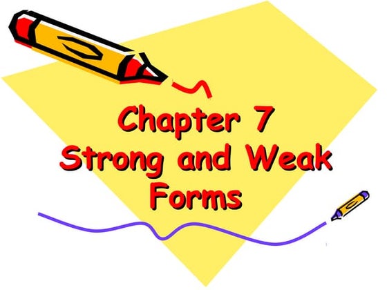 Strong and weak forms | DOCX