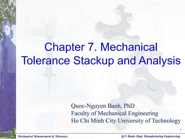 tolerance stack up analysis | PPTX