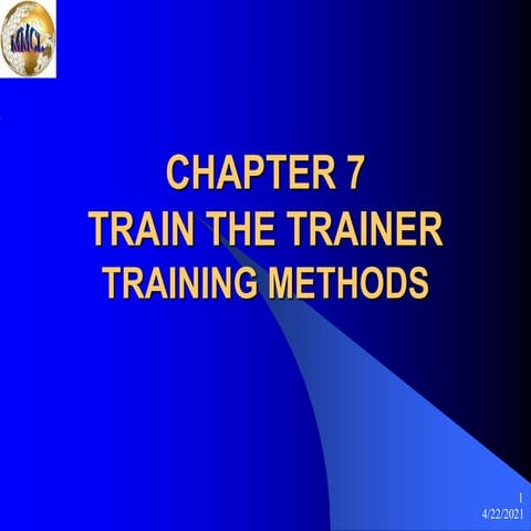 Chapter 7: Training Methods | PPT