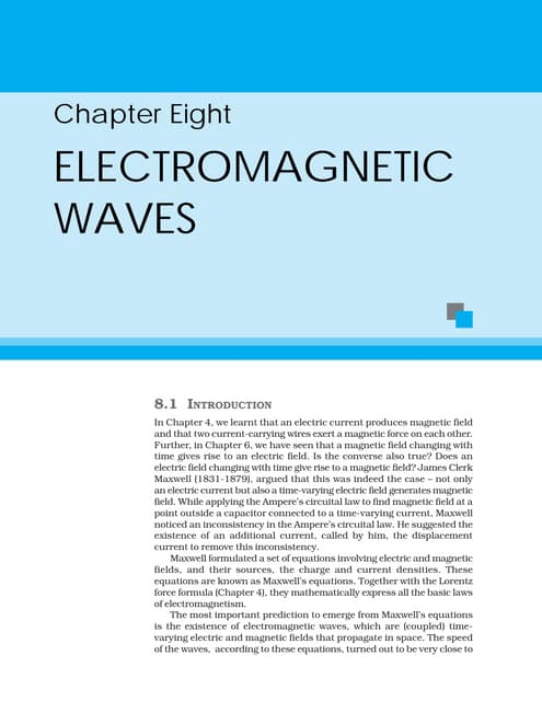 History of electromagnetic wave’s discovery | PPTX