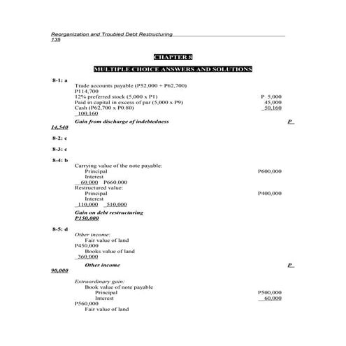 Chapter 8 - Advance Accounting | DOC