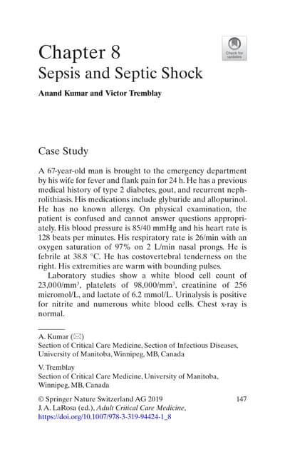 SEPTIC SHOCK- PATHOGENESIS, CLINICAL FEATURES AND MANAGEMENT.pptx
