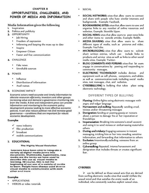 Chapter 11 people media | DOCX | Social Networking | Internet