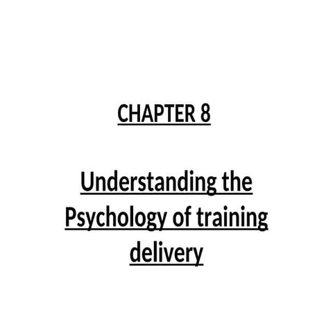 Training and devlopment complete chapter | PPT