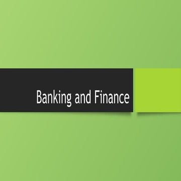 Banking & Finance in Drug store and BUsiness Management | PPTX