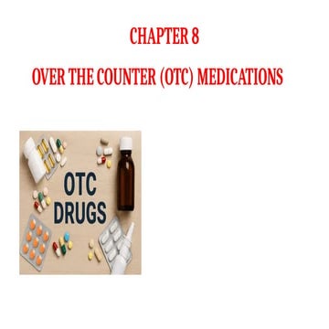 Over the Counter drugs vs Prescription Drugs | PPTX