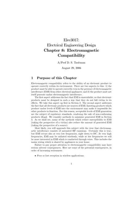 Electromagnetic Interference & Electromagnetic Compatibility | PPTX | Science