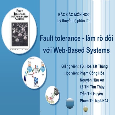 Chapter 8 fault tolerance full | PPT