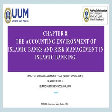 Chapter 8-The Accounting Environment of Islamic Banks and Risk ...