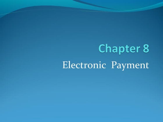 Electronic Payment System | PPT